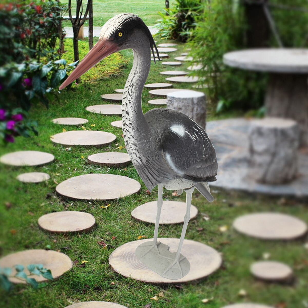 Newest Large Decoy Heron Egret Sculptures Garden O... – Vicedeal