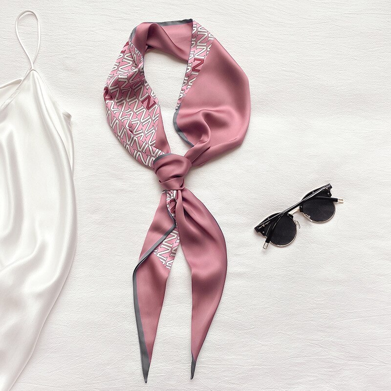 Brand Neck Scarf Women Silk Hair Small Foulard Sha... – Grandado