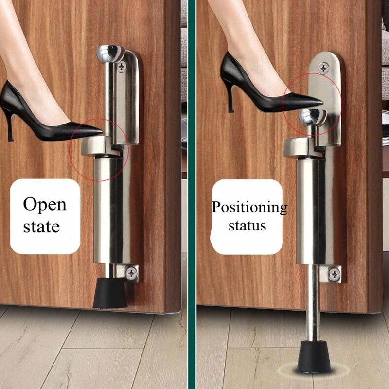 Heavy Duty Door Stopper Zinc Alloy Spring Loaded S... – Grandado