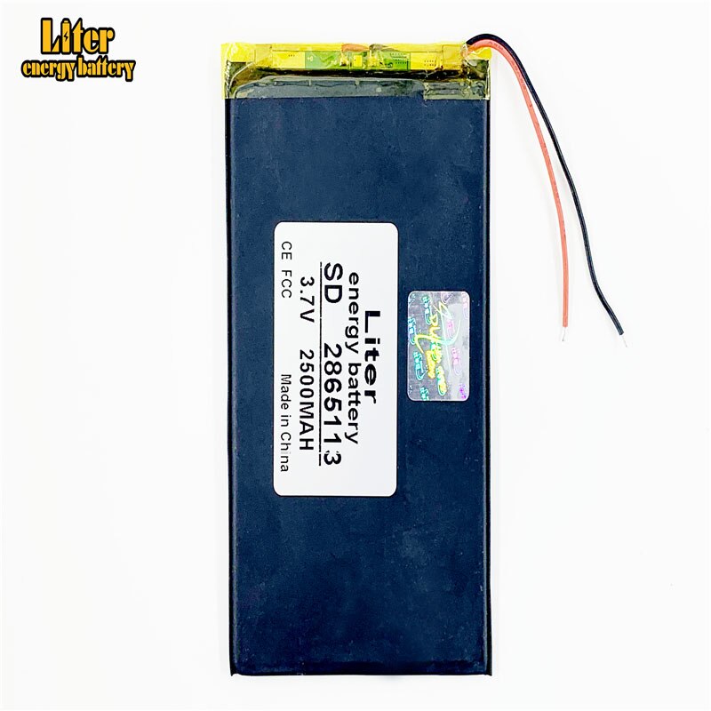 3.7V lithium polymer battery 2865113 2500mah mp4 M... – Vicedeal