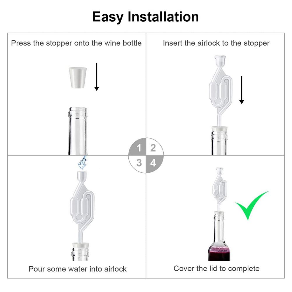 Brewing Fermentation Airlock Solid Silicone S-type... – Grandado