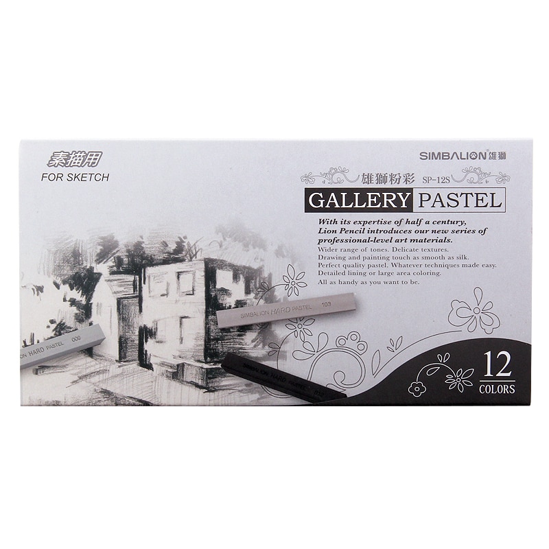 12 colors set soft hand pastel stick Crayons Paint... – Vicedeal