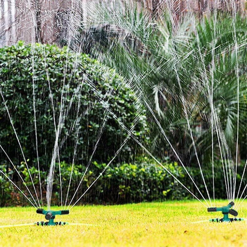 3-head 360 Angles Rotating Sprinkler With Support ... – Grandado