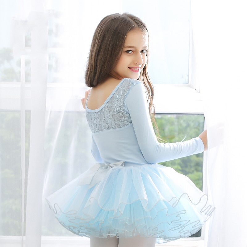 Ballet Dresses for Girls Leotard Children Long Sle... – Vicedeal