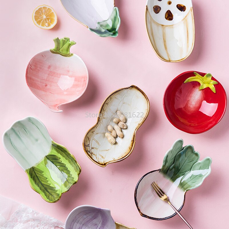 Snacks Dish Sauce Dish Dessert Plate Vegetables Sh... – Vicedeal