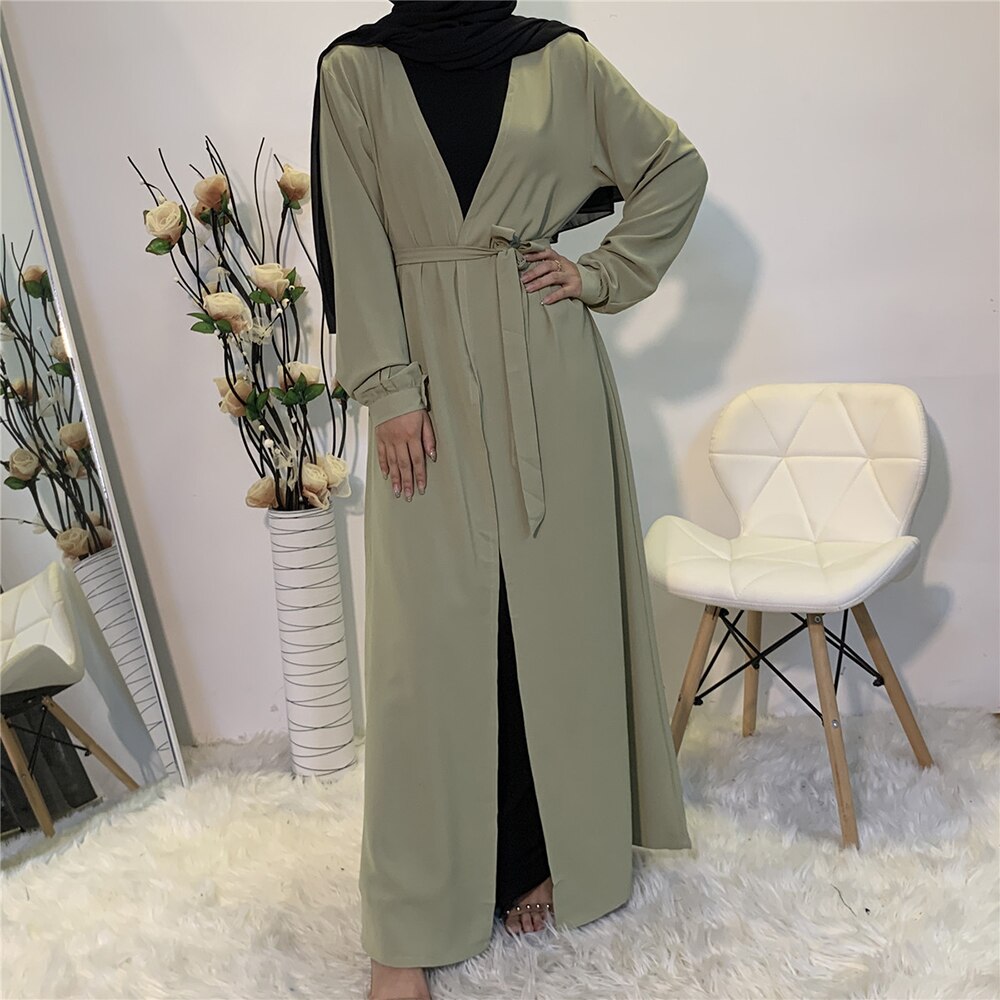 Eid Mubarak Abaya Kimono Vest Kaftan Dubai Turkije... – Vicedeal