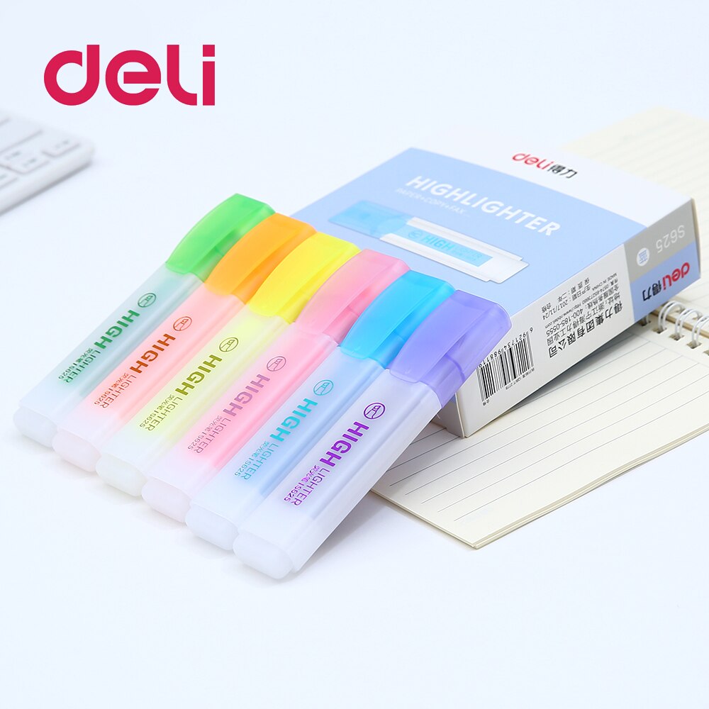 Deli Single Art Marker 6 color highlighter Acrylic... – Grandado