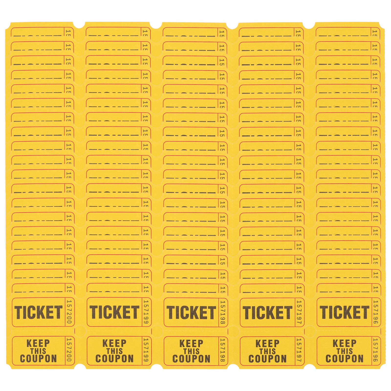 100pcs Paper Classroom Raffle Tickets Tickets Tick... – Grandado