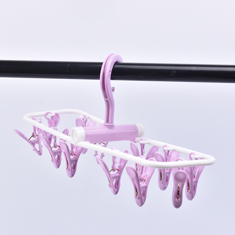 12 Clip Folding Drying Rack Multi-functional Under... – Vicedeal