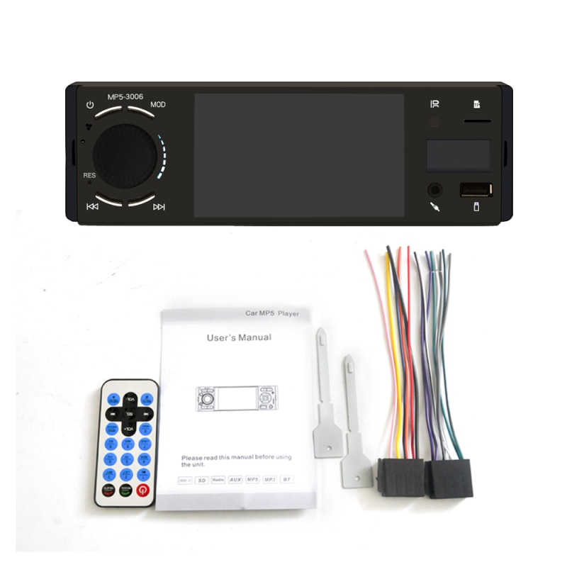 Car MP5 Video Player 4" Bluetooth Car Radio 1 Din ... – Grandado