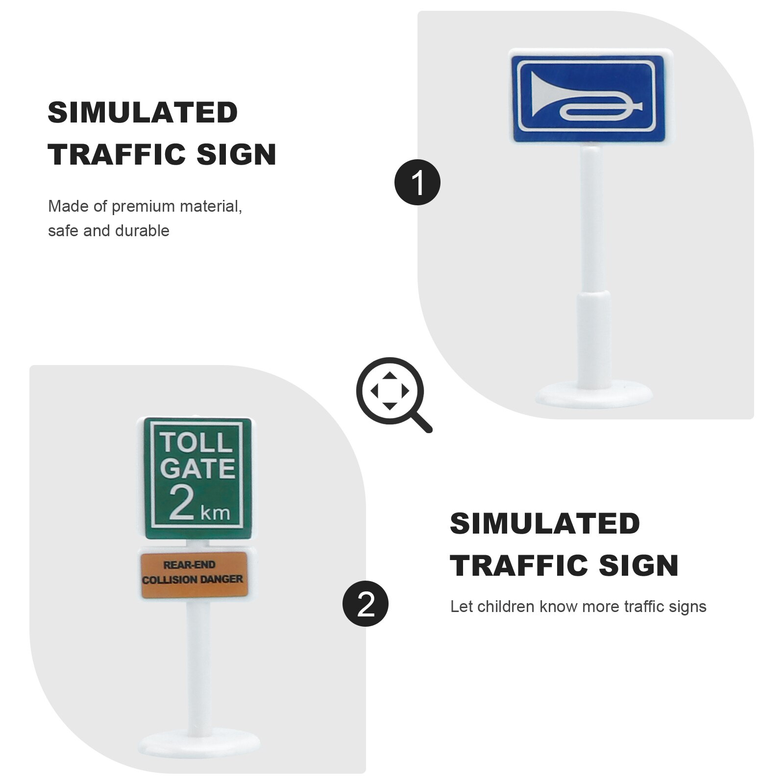 1 Set Children's Toys Street Traffic Sign Deli... – Grandado