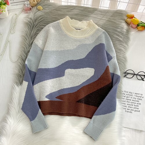 MATAKAWA Japanese Women's Sweater Autumn Winter Re... – Grandado