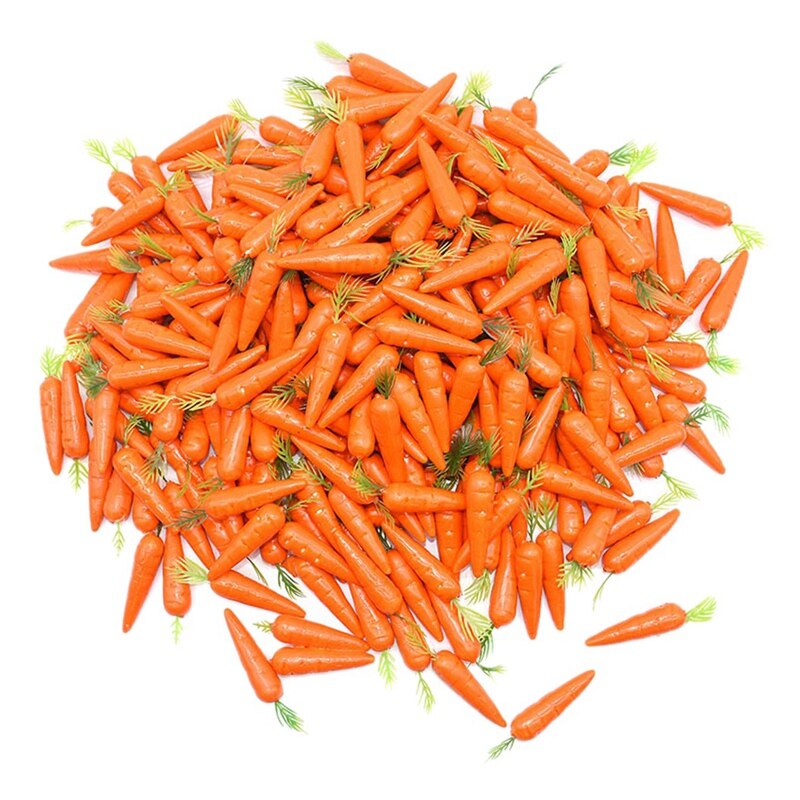100 Pcs Mini Easter Carrots Foam Artificial Carrot... – Grandado