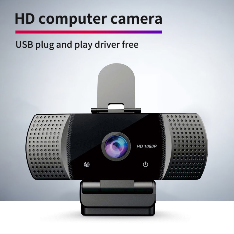 HD 1080P USB WebCam Built-In Noise Cancellation Mi... – Grandado