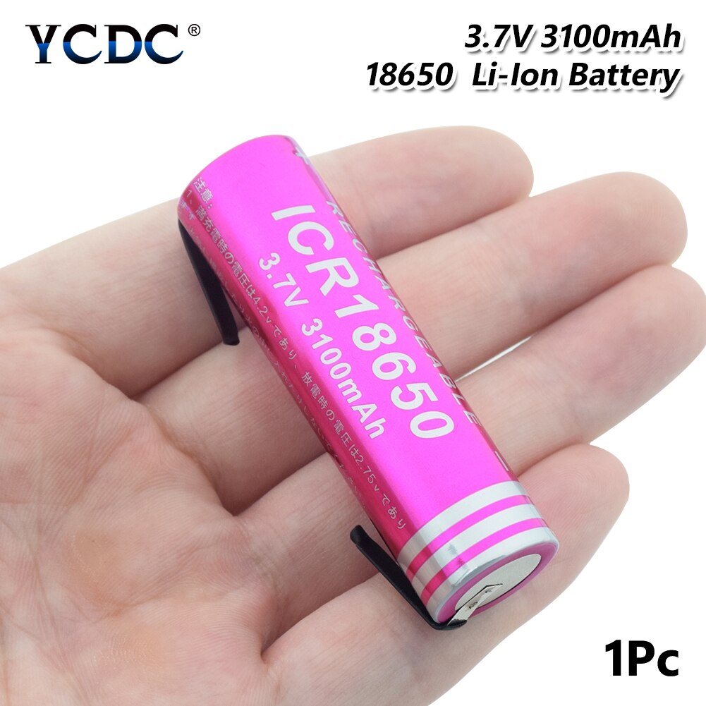 18650 Batterij 3.7V 3100Mah Icr Ycdc 18650 Li-Ion ... – Grandado