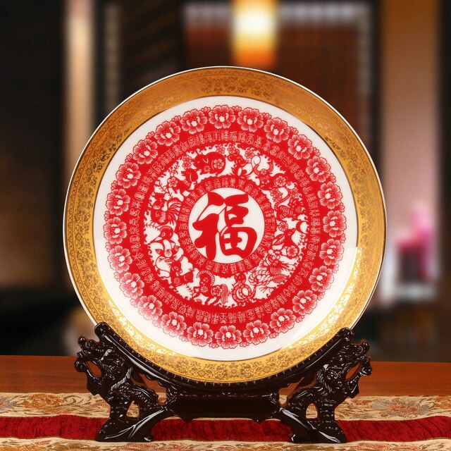 Jingdezhen Porcelain Antique Decorative Plate Twel... – Grandado