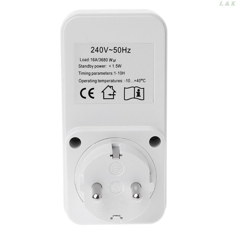 EU Plug Electricity Power Metering Socket 10Hr Tim... – Grandado