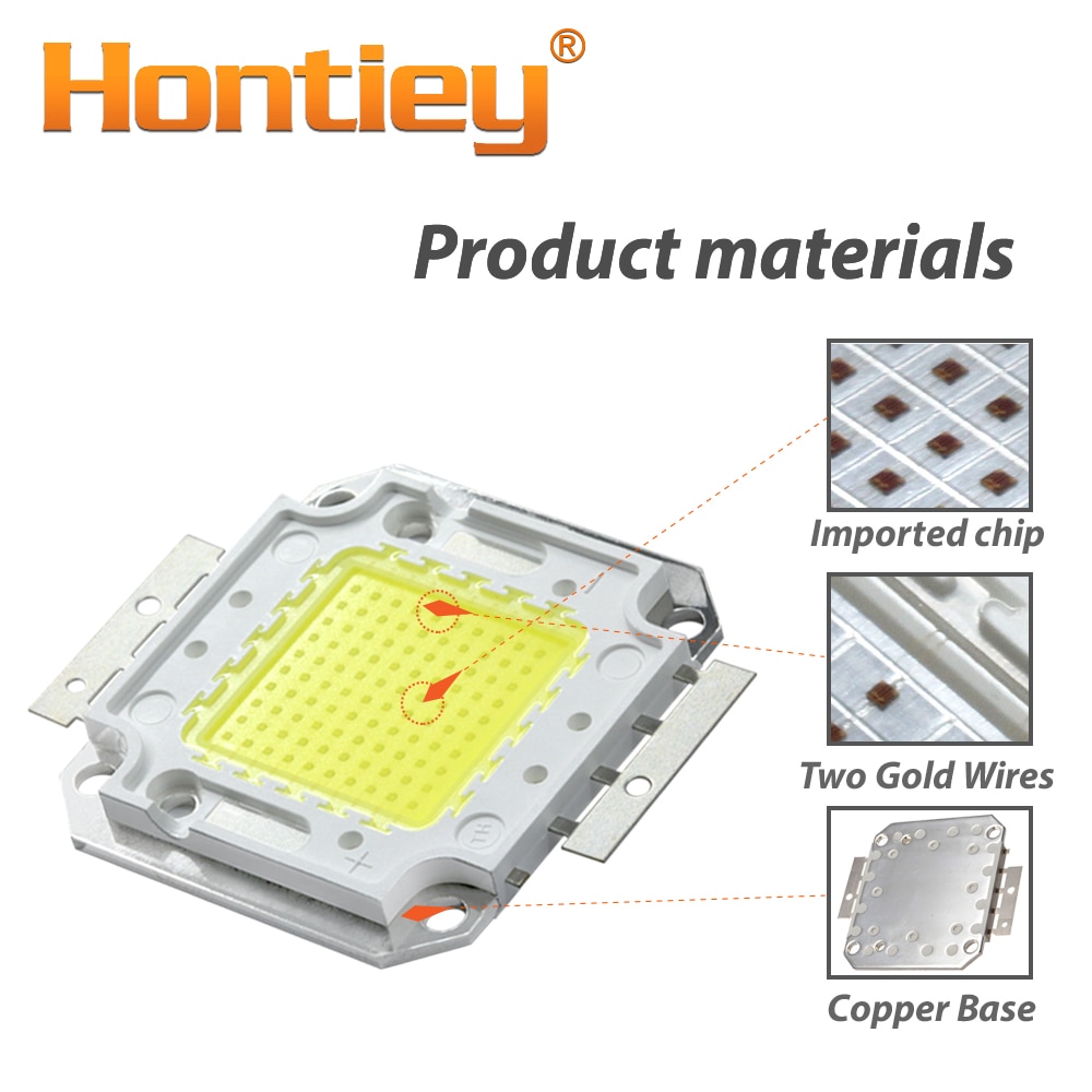 Hontiey High Power LED Matrix 20W 30W 50W 100W War... – Vicedeal