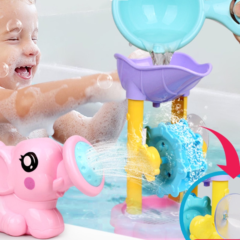 Waterwheel Dabbling Toy Bathroom Bath Toys Parent-... – Vicedeal