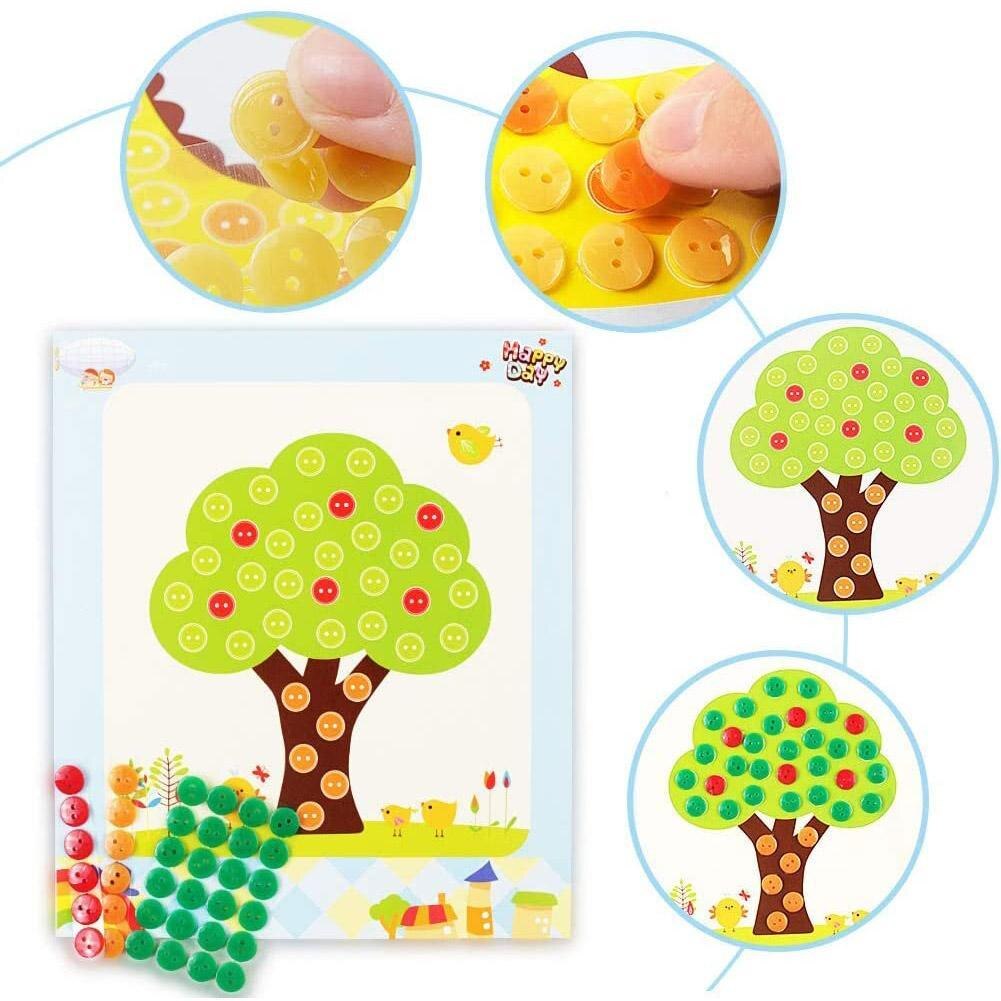 1pcs（random）Button Mosaic Sticker Art Kits Drawing... – Vicedeal