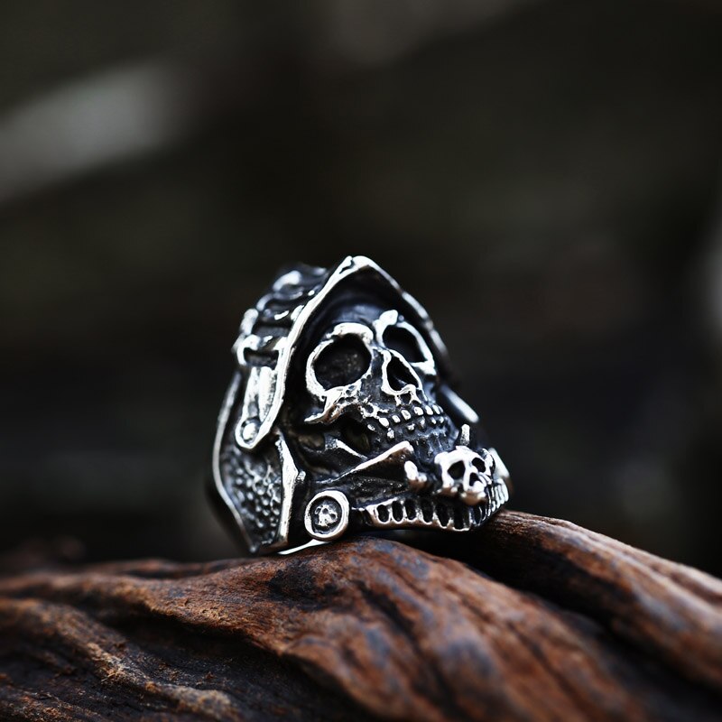 steel soldier vintage punk Knight Templar skull Ro... – Vicedeal