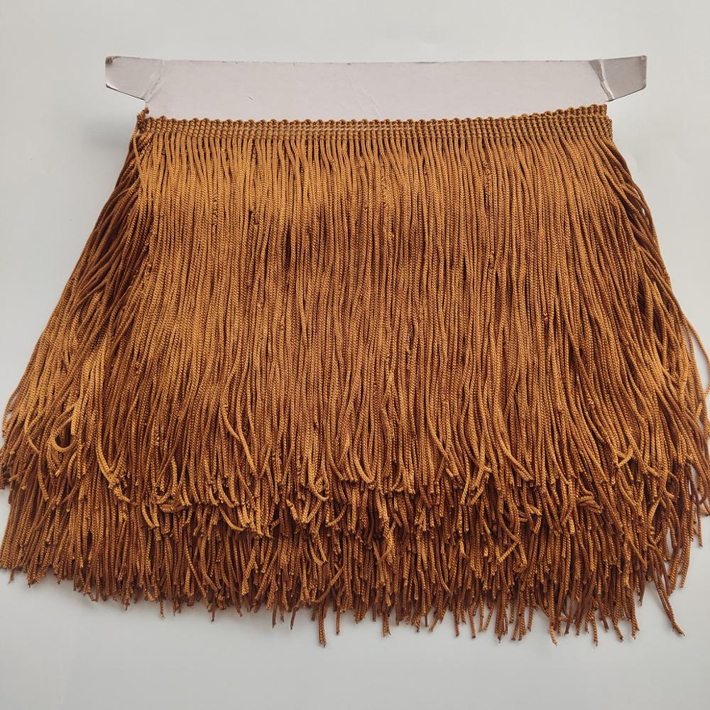 15CM Long 1 Meters Red Coffee Lace Fringe Trim Pol... – Grandado