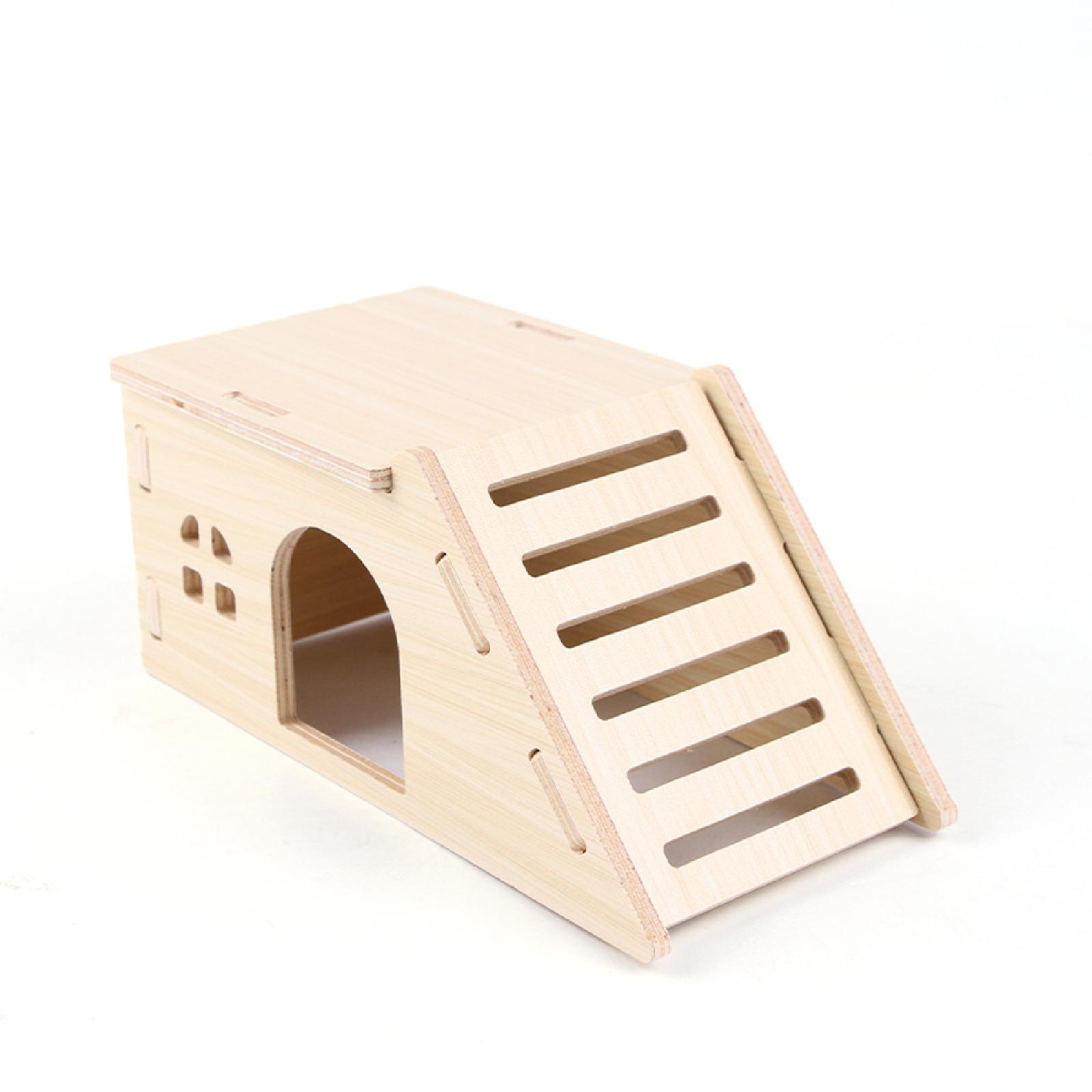 Wood Hamster Climbing Toy Hamster Hut for Rat Simi... – Grandado