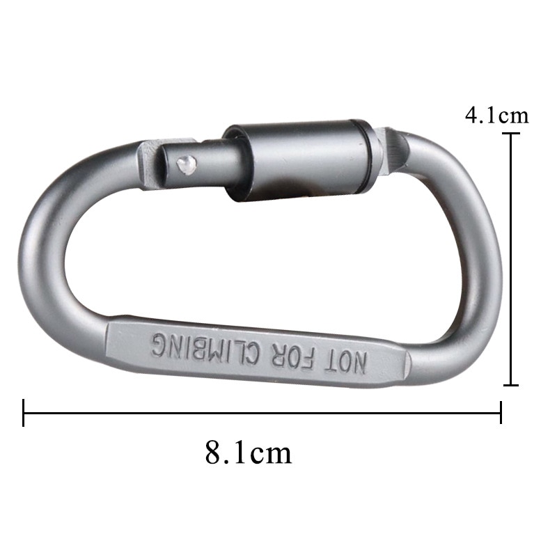 Carabiner Clip Clasp Spring Hook Keyring D-shaped ... – Grandado