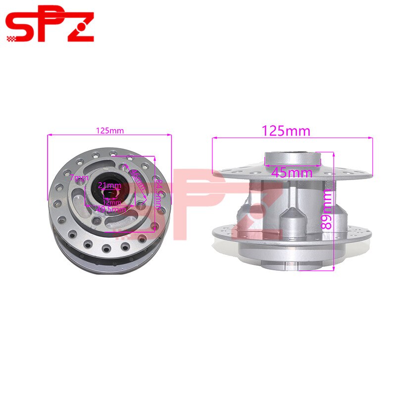 Motorcycle Parts Wheel rim Hub 12/14/17 Inch Front... – Grandado