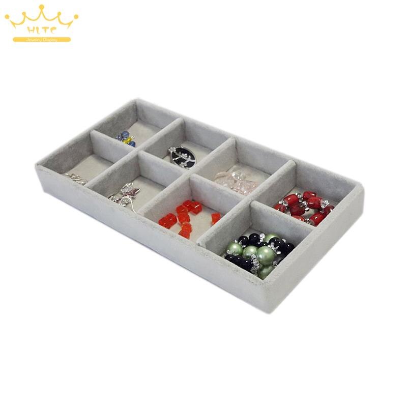 Fluwelen Draagbare Sieraden Display Lade 8 Grids V... – Grandado