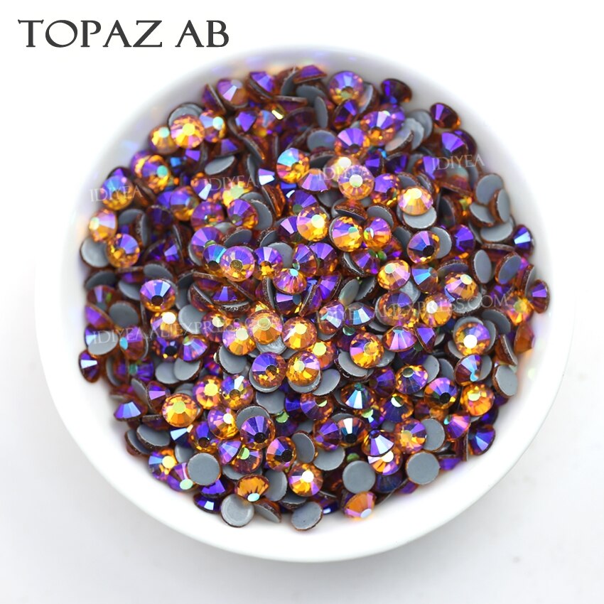 Topaz AB hotfix strass flatback kristalle strass s... – Vicedeal