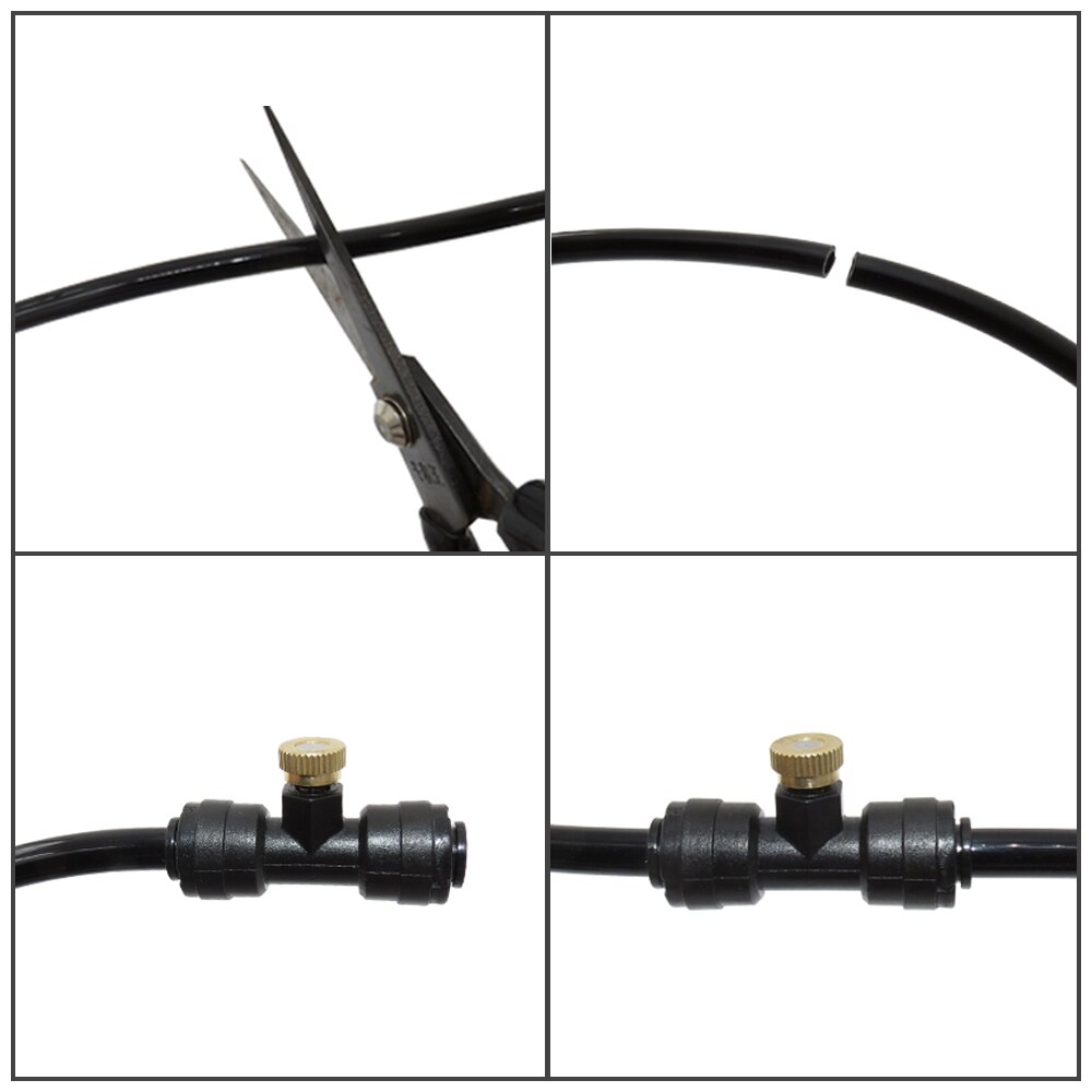 Brass Atomizing Nozzles 1/4 Inch Sliding Lock Tee ... – Vicedeal