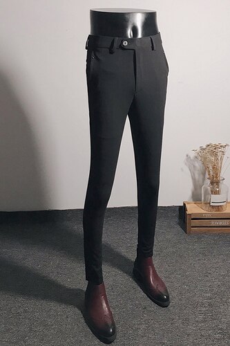 Classic Check Suit Pants Men Casual Slim Business ... – Grandado
