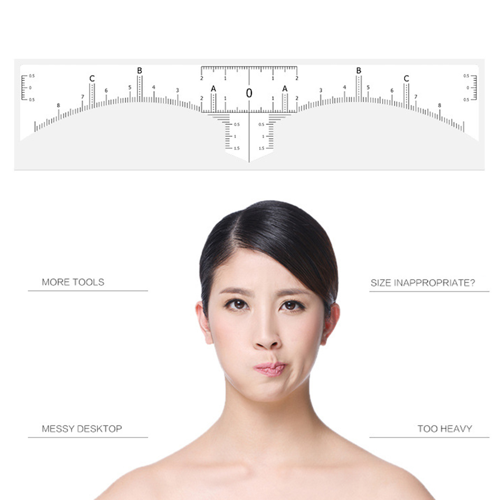 50pcs Disposable Eyebrow Ruler Sticker Adhesive Ey... – Vicedeal