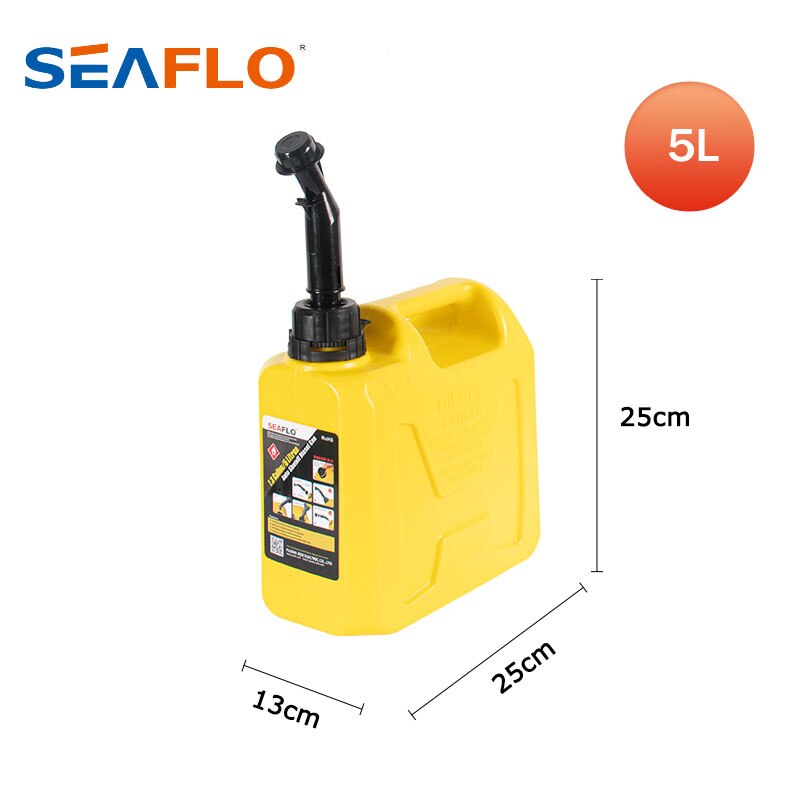 SEAFLO 5L Gasoline Fuel Tank Portable Thicken Stor... – Vicedeal