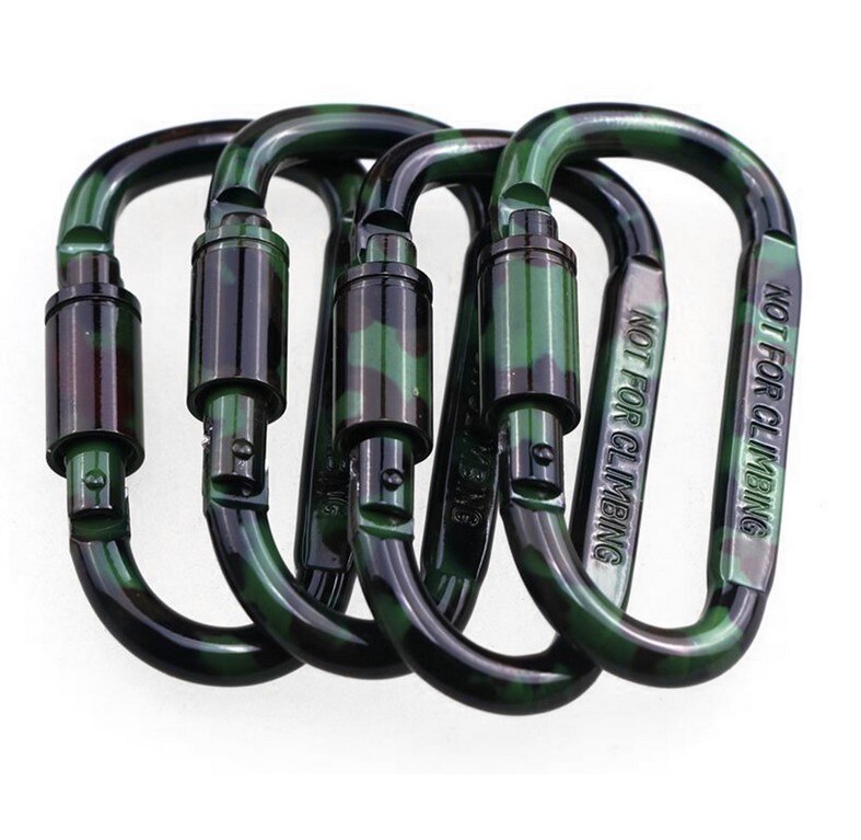Carabiner Climbing 8cm Locking Type D Quickdraw Ca... – Grandado