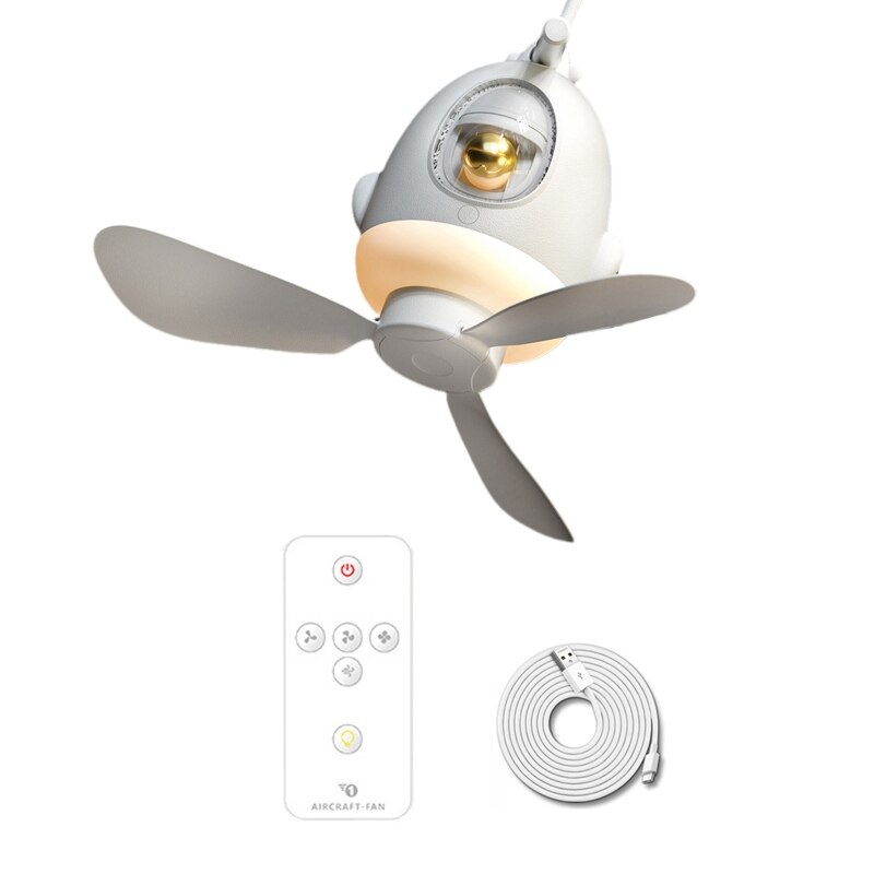 3 in 1 Silent Hanging Fan 9.8 inch Remote Control ... – Grandado