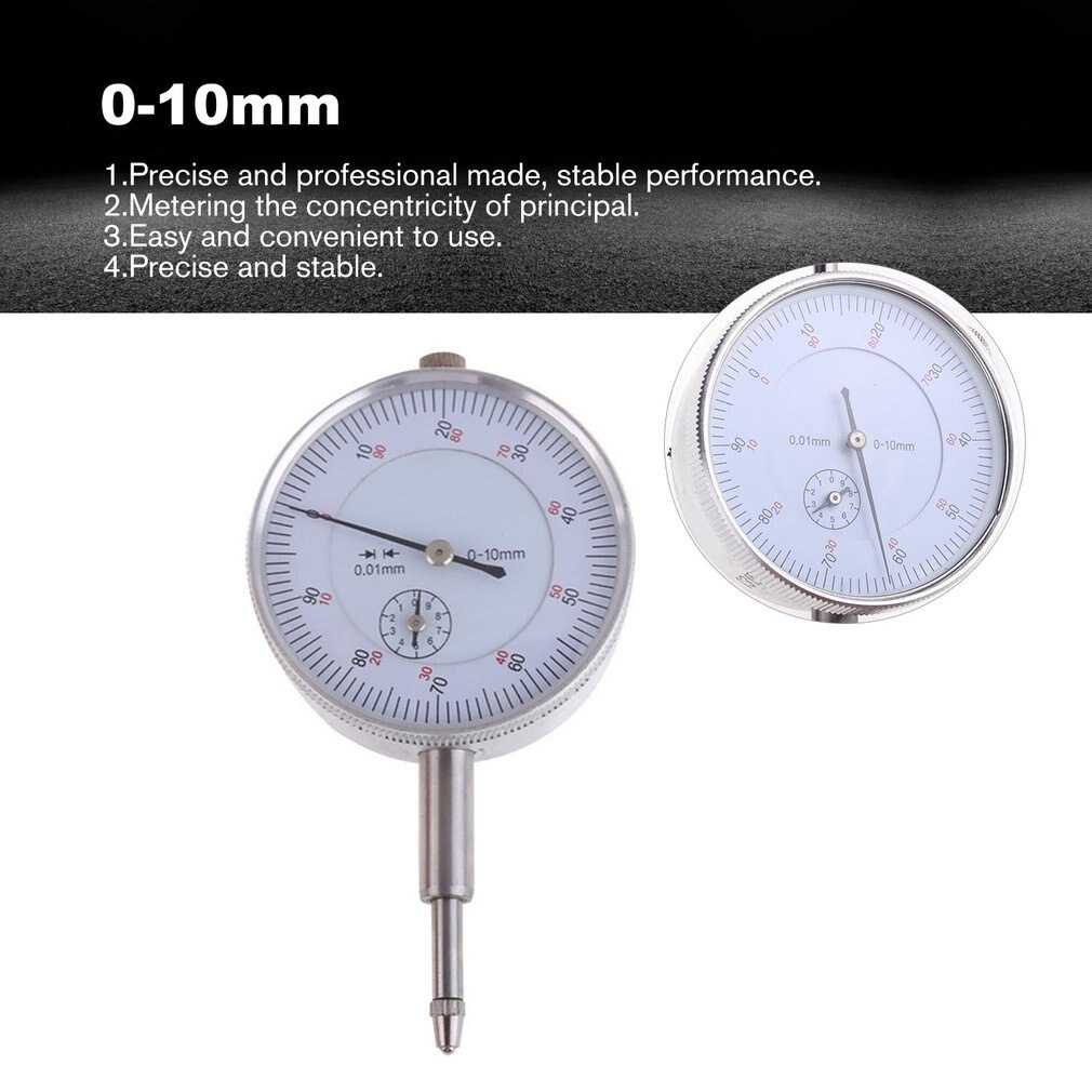 Precisie 0.01mm Dial Indicator Gauge 0-10mm Meter ... – Grandado