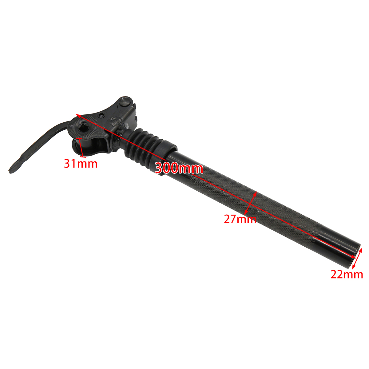 10 inch Shock Seat Post Black Silver Seatpos Seat ... – Grandado