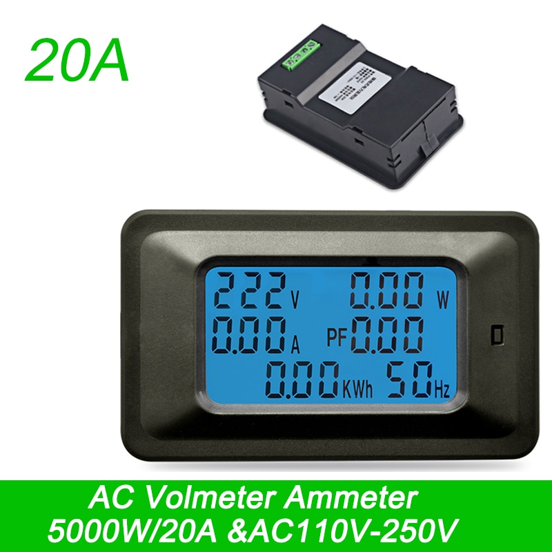 AC 5KW 110-250V Digital Ammeter Meters Indicator V... – Grandado