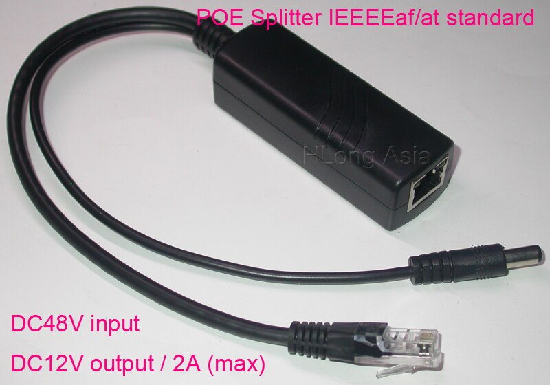 POE splitter for CCTV IP cameras IEEE802.3af/at DC... – Vicedeal