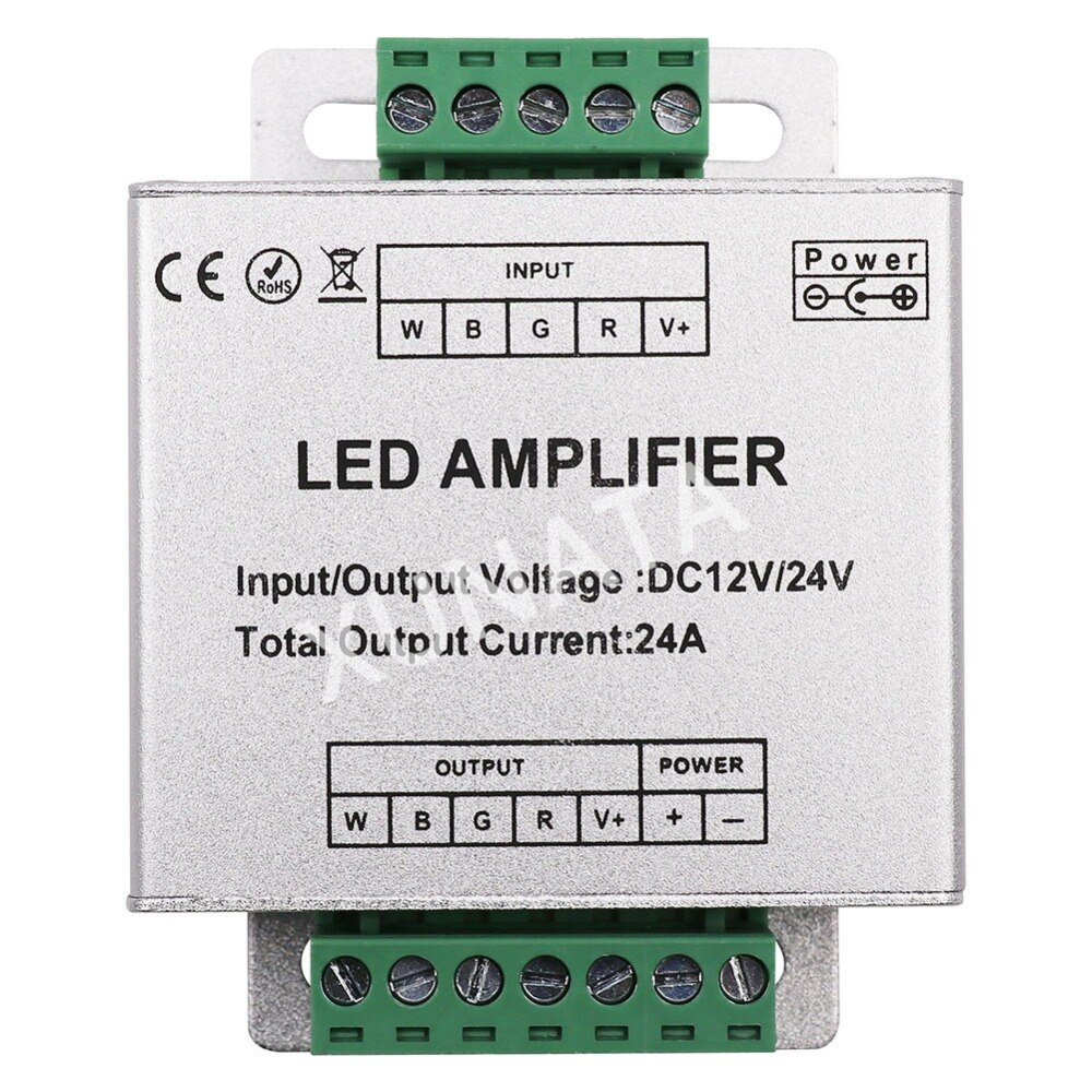 24A LED RGBW RGB Signaal Versterker Controller Alu... – Grandado