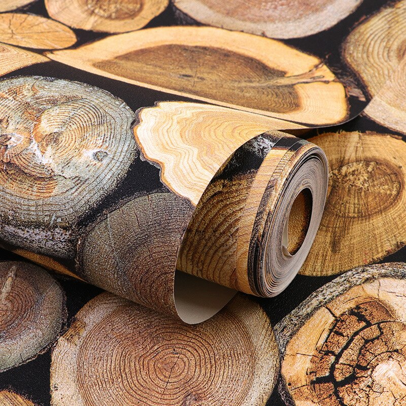 3D Schil En Stok Behang Vintage Houten Paneel Beha... – Grandado