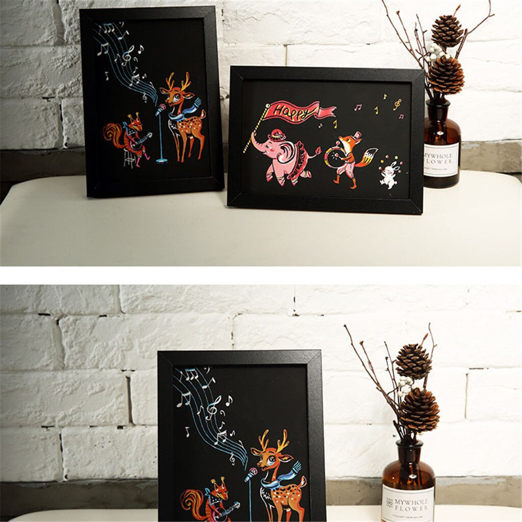 4PC Magic Paper Rainbow Scratch Art Paper Card Pai... – Grandado