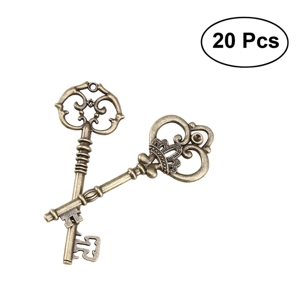 20pcs Mixed Antique Bronze Finish Skeleton Keys Ru... – Vicedeal