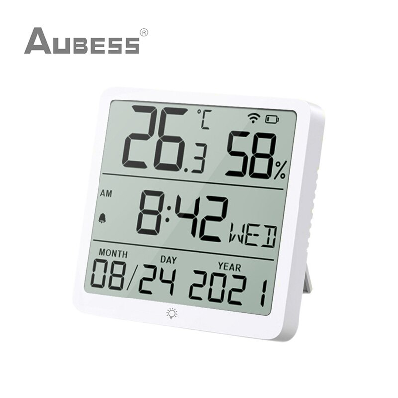 Tuya Wifi Temperatuur En Vochtigheid Sensor Met Lc... – Vicedeal