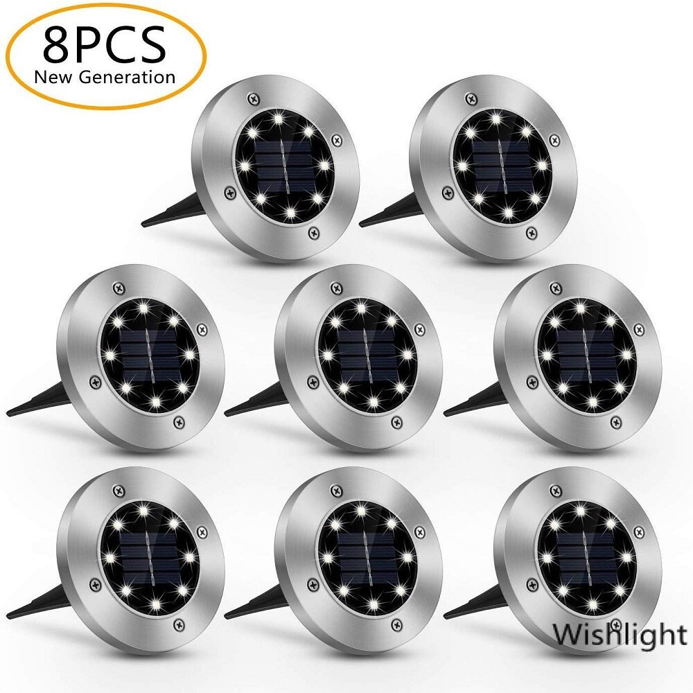 8 Stuks Solar Light Outdoors 8 Led Solar Street Li... – Vicedeal