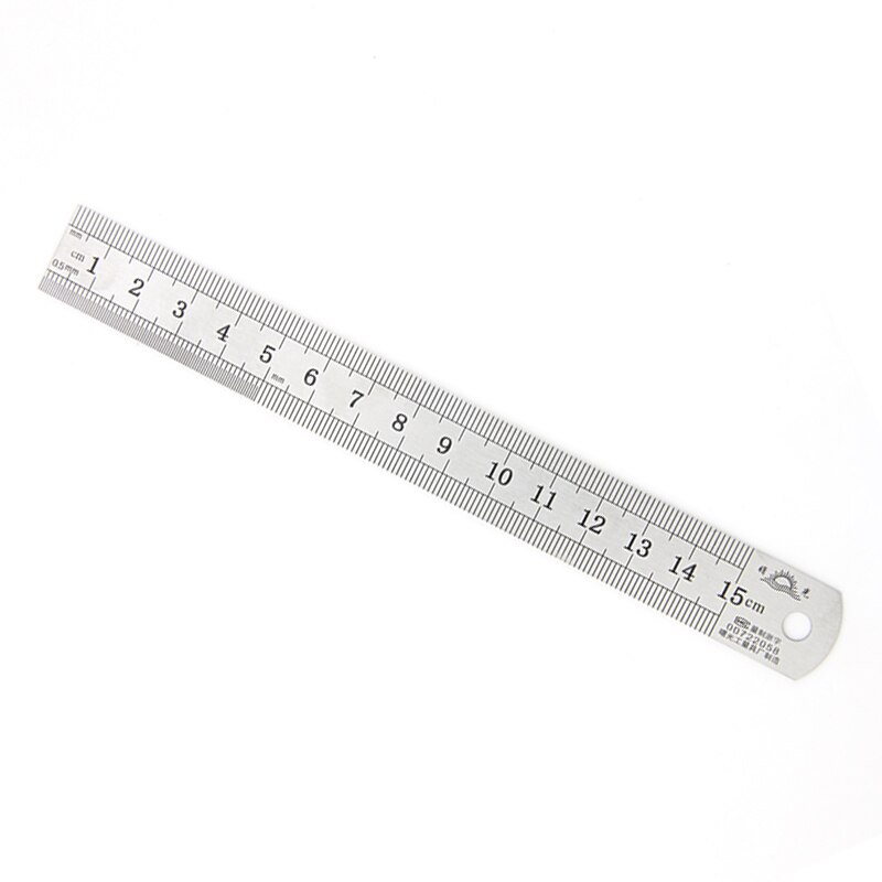 1pcs Straightedge Double Side Scale Metal Ruler St... – Grandado