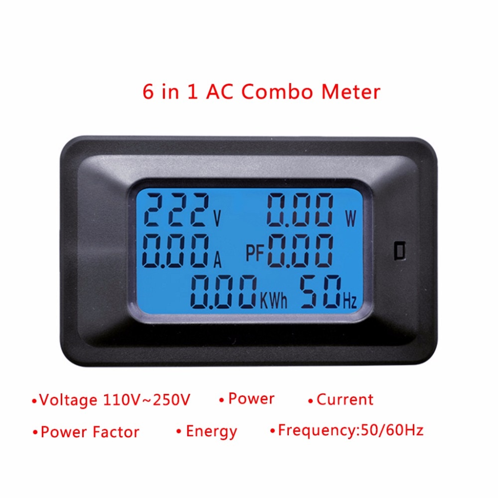 AC 110-250V 100A Power Meter LCD Digital Panel Pow... – Grandado