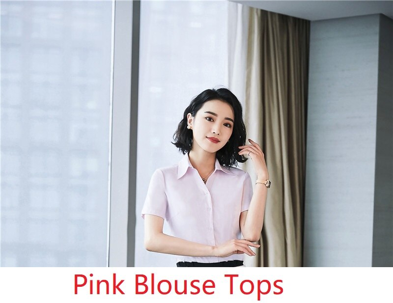 White Summer Formal Women Blouses & Shirts For Lad... – Grandado